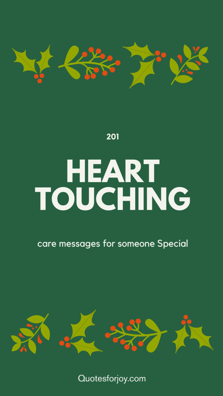 201 Heart Touching care messages for someone Special | Images Included